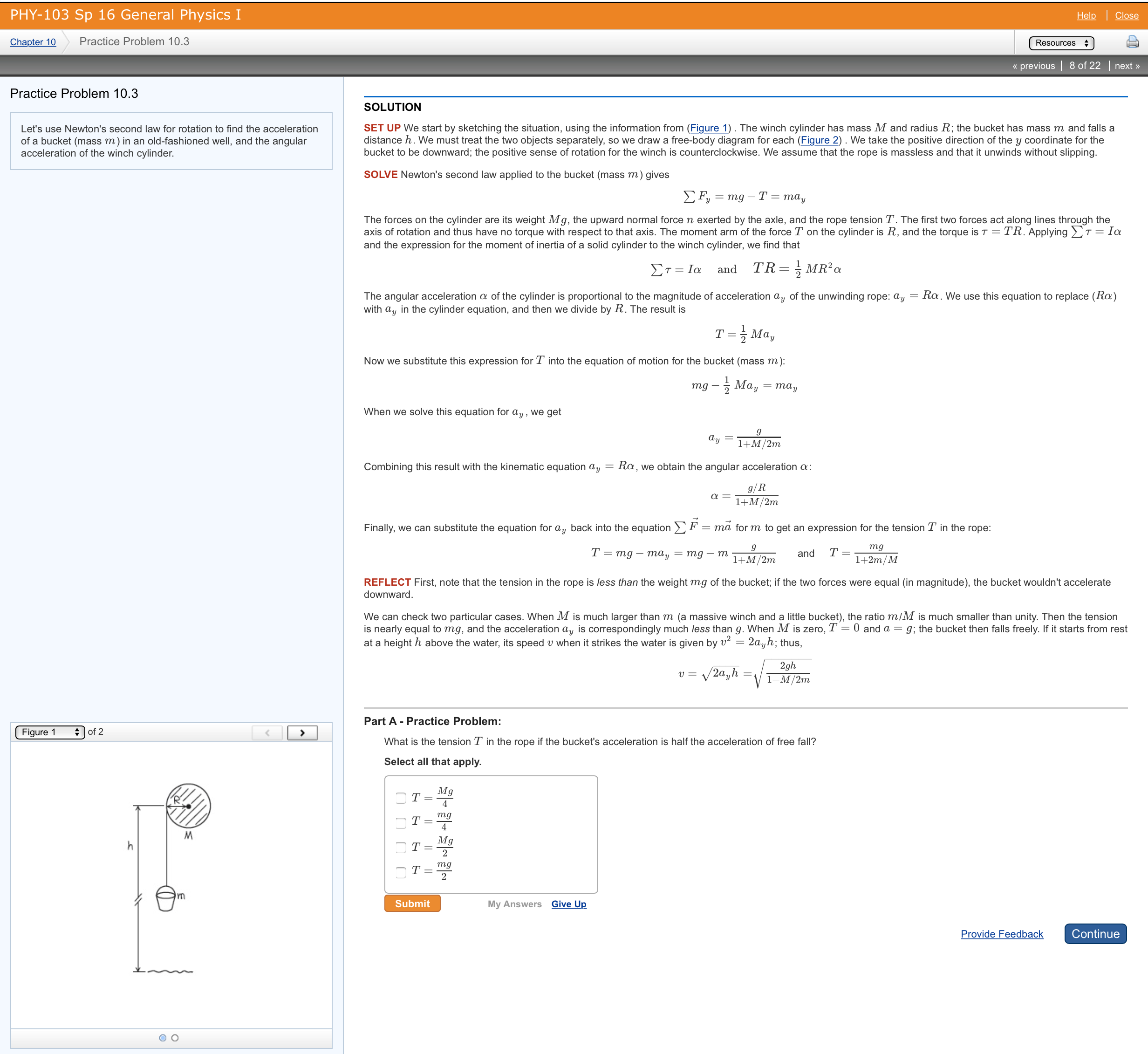 Solved Let's use Newton's second law for rotation to find | Chegg.com