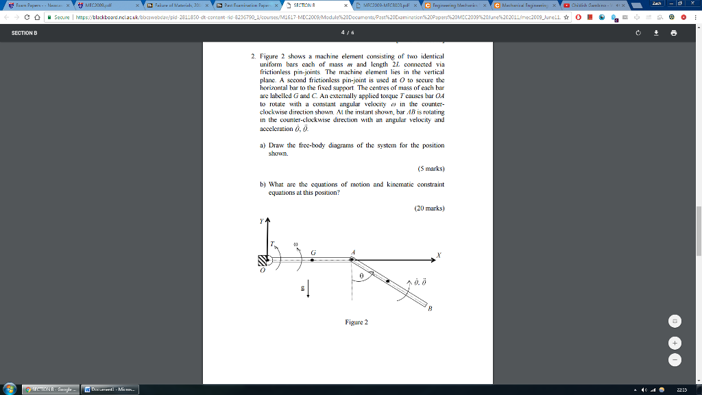 Solved Shows a machine element consisting of two identical | Chegg.com