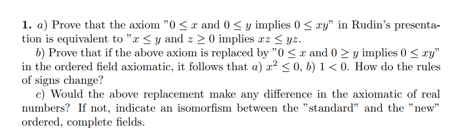 Solved 1. a) Prove that the axiom "0r and 0 S y implies 0 | Chegg.com