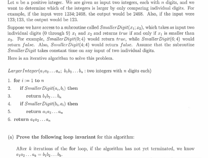 Solved Let n be a positive integer. We are given as input | Chegg.com