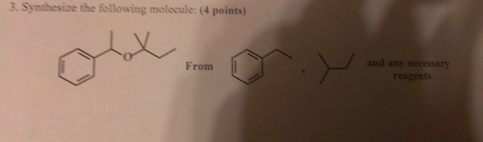 Solved Synthesize the following molecule: | Chegg.com