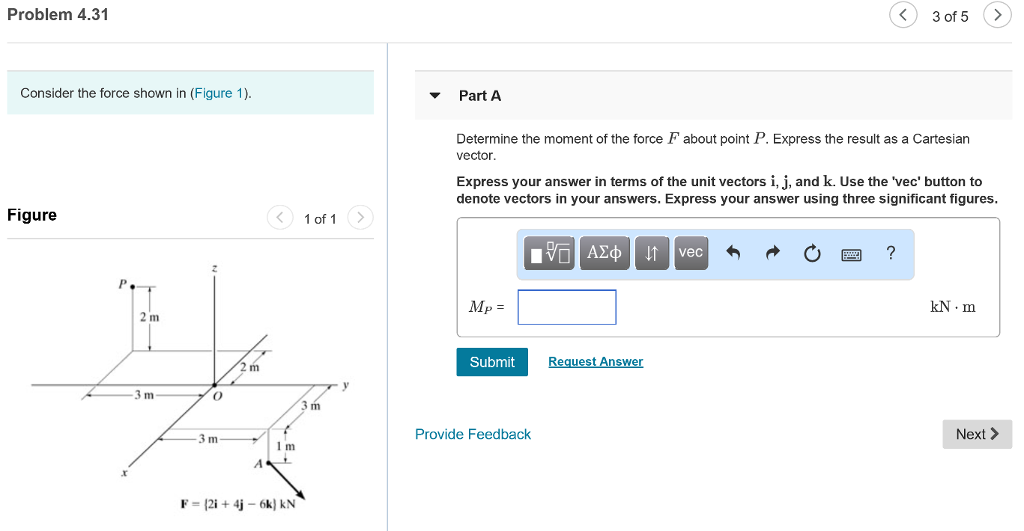 Solved Problem 4.31 く 3015 Consider the force shown in | Chegg.com