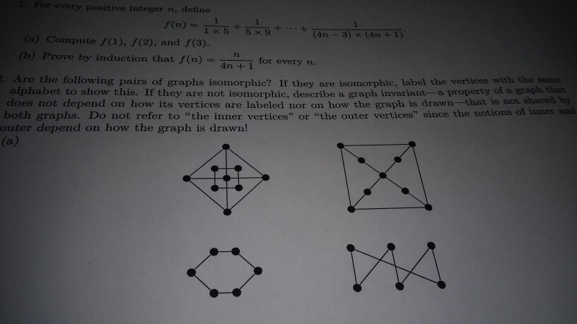 Solved Are the following pairs of graphs isomorphic? If they | Chegg.com
