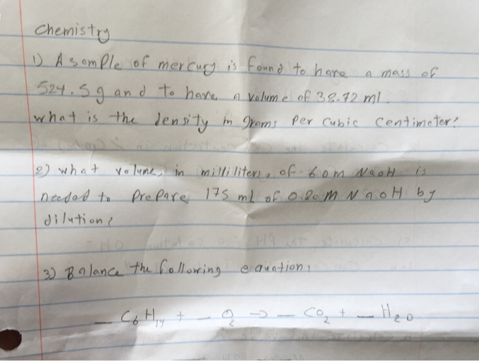 Solved A sample of mercury is found to here a mass of 524.5 | Chegg.com