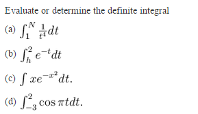 Solved Evaluate or determine the definite integral (a) | Chegg.com