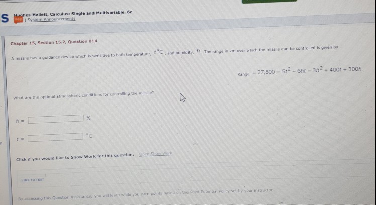 Solved es-Hallett, Calculus: Single and Multivariable, 6e | Chegg.com