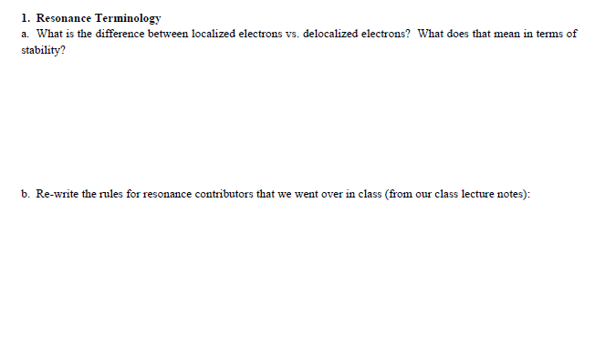 Solved a. What is the difference between localized electrons | Chegg.com