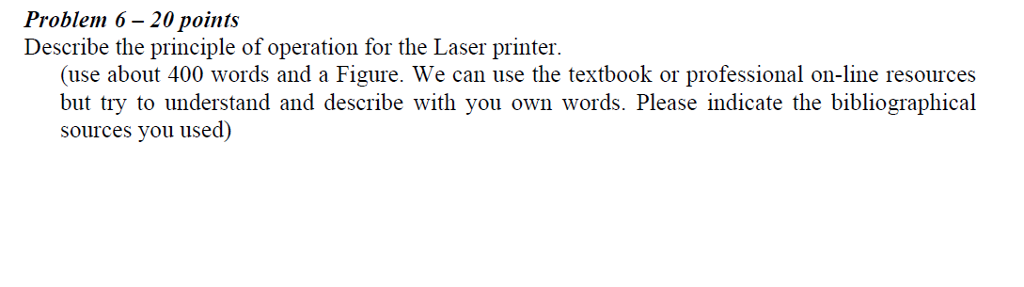 Solved Describe the principle of operation for the Laser | Chegg.com