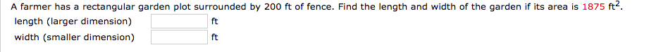 Solved A farmer has a rectangular garden plot surrounded by | Chegg.com