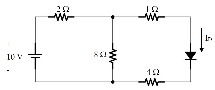 Solved In the diode circuit shown in Figure 3, find the | Chegg.com
