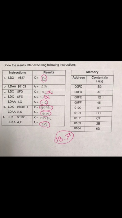 Solved Show The Results After Executing Following