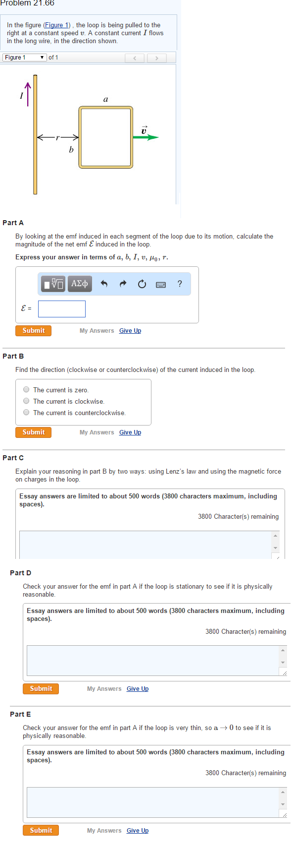 Solved In the figure (Figure 1) , the loop is being pulled | Chegg.com