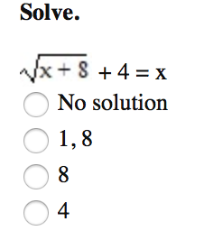 Solved Solve. No solution 1,8 4. | Chegg.com