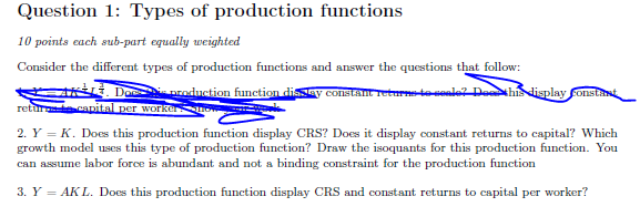 Solved Question 1: Types of production functions 10 points | Chegg.com