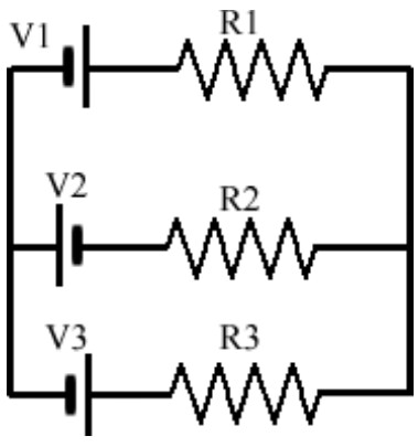 Solved R1= 25.2 ohms R2= 14.1 ohms R3= 29.9 ohms V1= 4.4 | Chegg.com