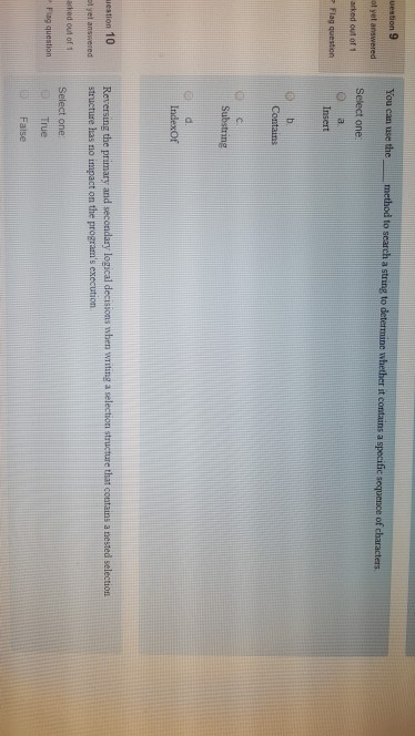 Solved Select one d. | Chegg.com