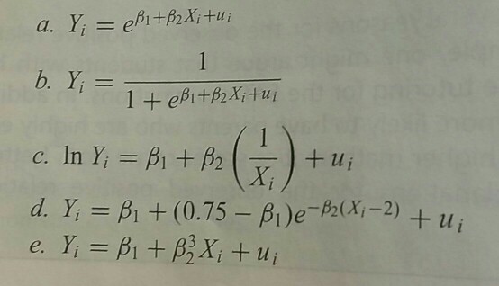 Solved Basic Econometrics 5th edition Chapter 2 question 2.7 | Chegg.com