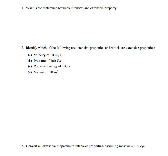 Solved What is the difference between intensive and | Chegg.com