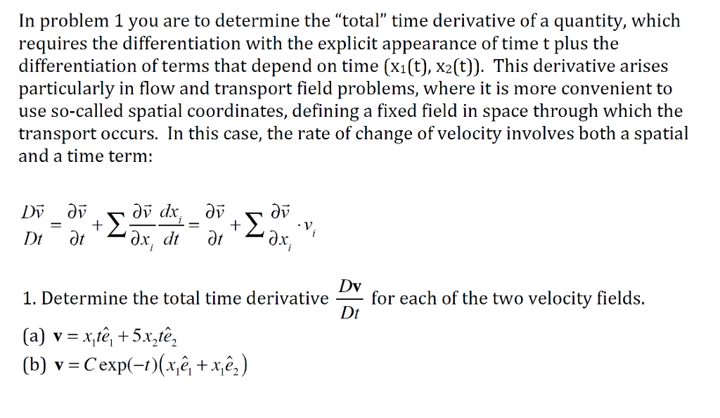 Solved In problem 1 you are to determine the "total" time | Chegg.com