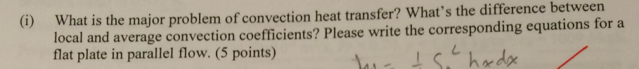 Solved What Is The Major Problem Of Convection Heat