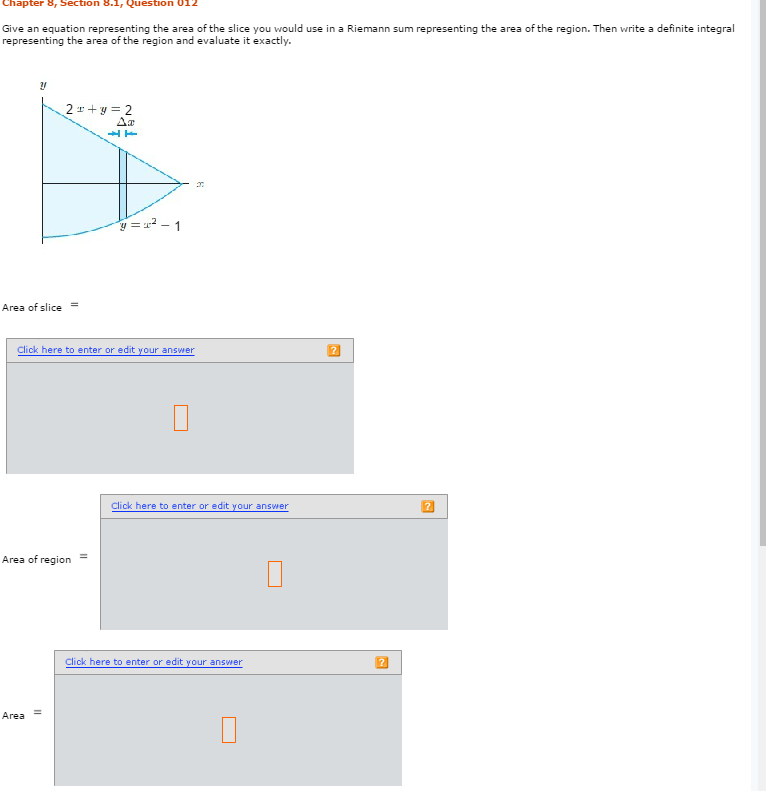 Solved Give an equation representing the area of the slice | Chegg.com