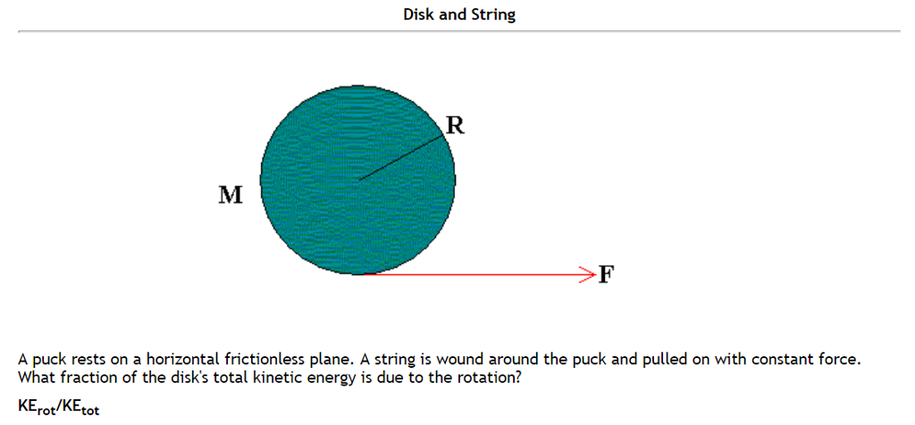 Solved Disk and String A puck rests on a horizontal | Chegg.com