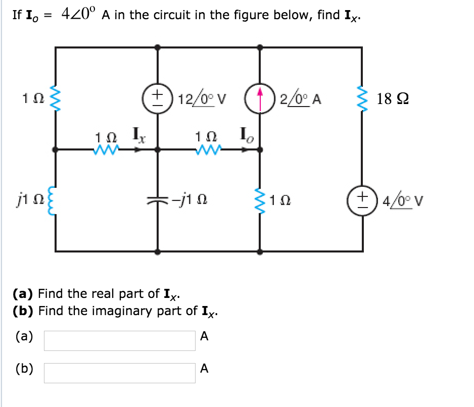 Solved If Io = 4?0 A in the circuit in the figure below, | Chegg.com