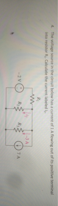 Solved The voltage source in the circuit below has a current | Chegg.com