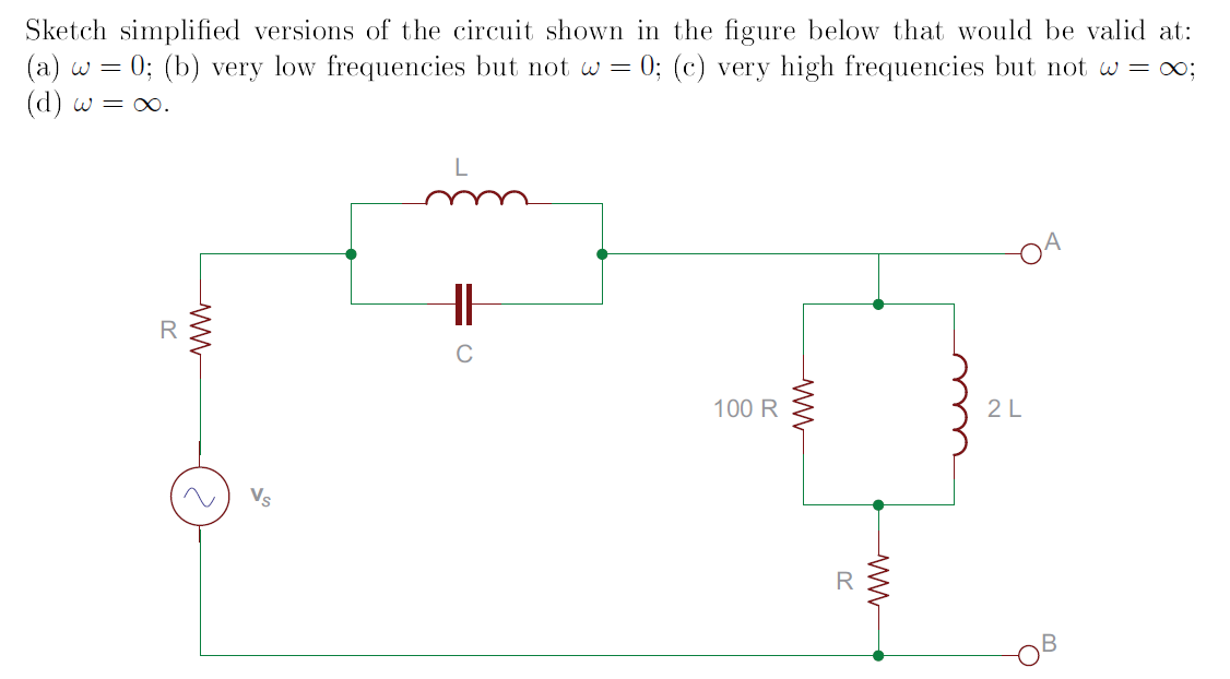 Solved Sketch simplified versions of the circuit shown in | Chegg.com Solved Sketch simplified versions of the circuit shown in | Chegg.com