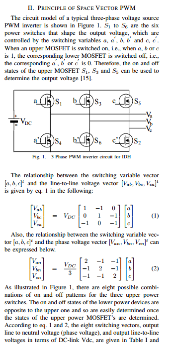Solved I need help with a power electronics SVPWM | Chegg.com