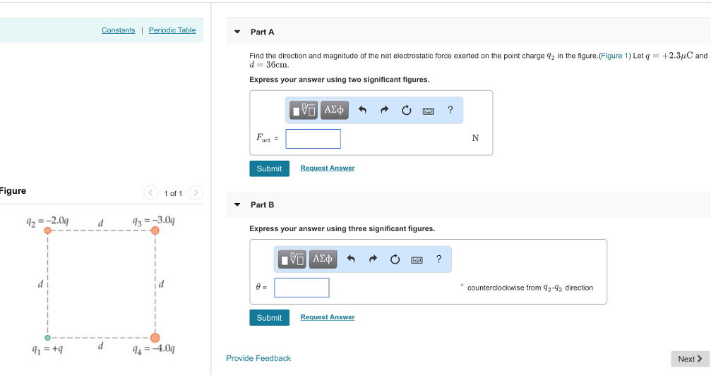 Solved Constants | Periodic Table Part A Find the direction | Chegg.com