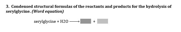 Condensed structural formulas of the reactants and | Chegg.com