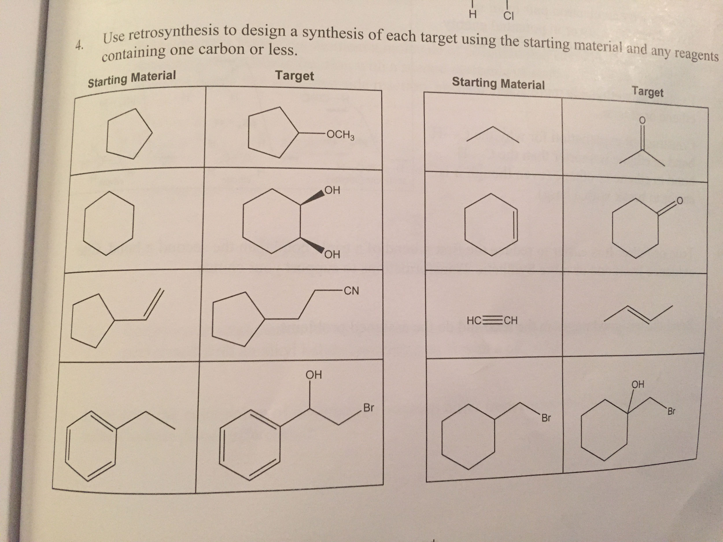 Solved Use retrosynthesis to design a synthesis of each | Chegg.com