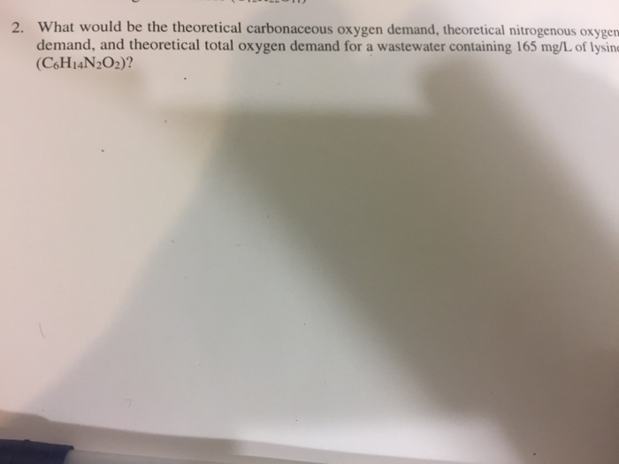 Solved what would be the theoretical carbonaceous oxygen | Chegg.com