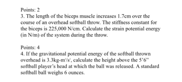 Solved The length of the biceps muscle increases 1.7cm over | Chegg.com