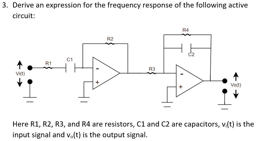 Solved 3. Derive an expression for the frequency response of | Chegg.com