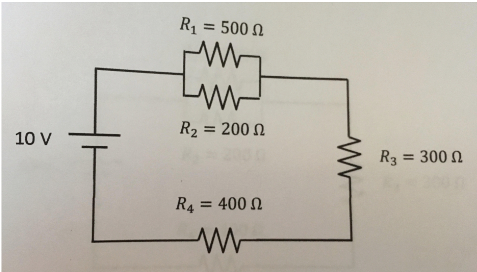 Solved Find the voltage across each resistor and the current | Chegg.com