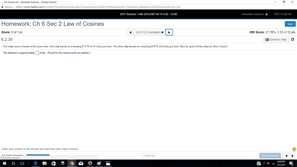 Solved Da Hamework Amando Gucer Gongle Chrame Secure | Chegg.com