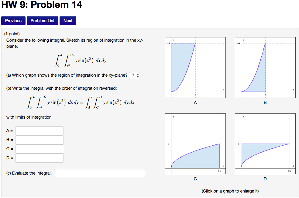 Solved HW 9: Problem 14 Previous Problem List Next (1 point) | Chegg.com
