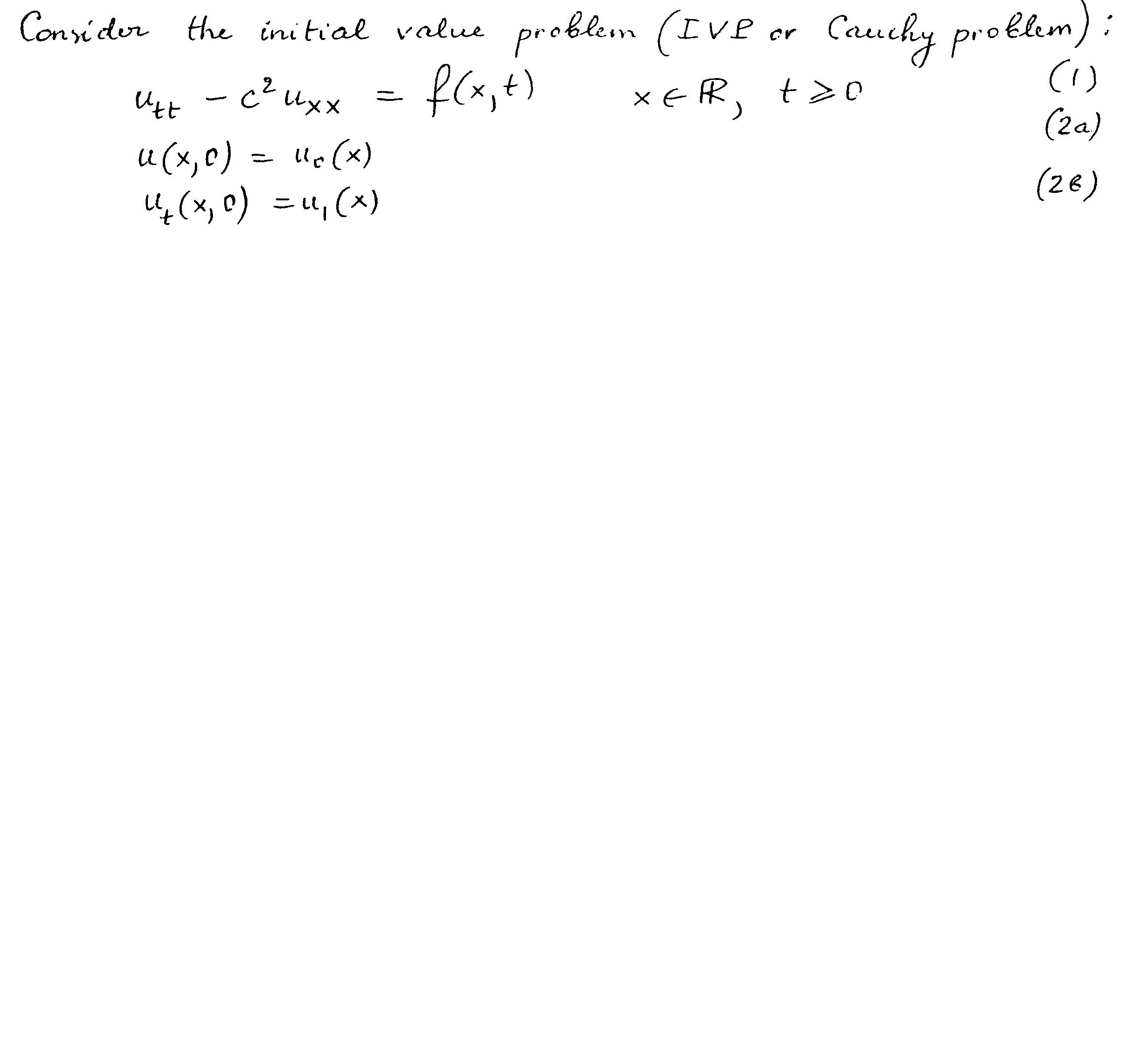 Solved Consider the initial value Problem (IVP pr Cauchy | Chegg.com