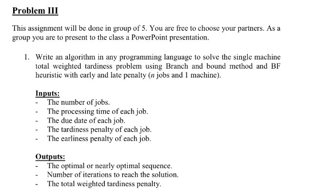 Solved This assignment will be done in group of 5. You are | Chegg.com
