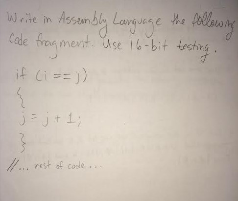 Solved Write in Assembly Language the following C code | Chegg.com