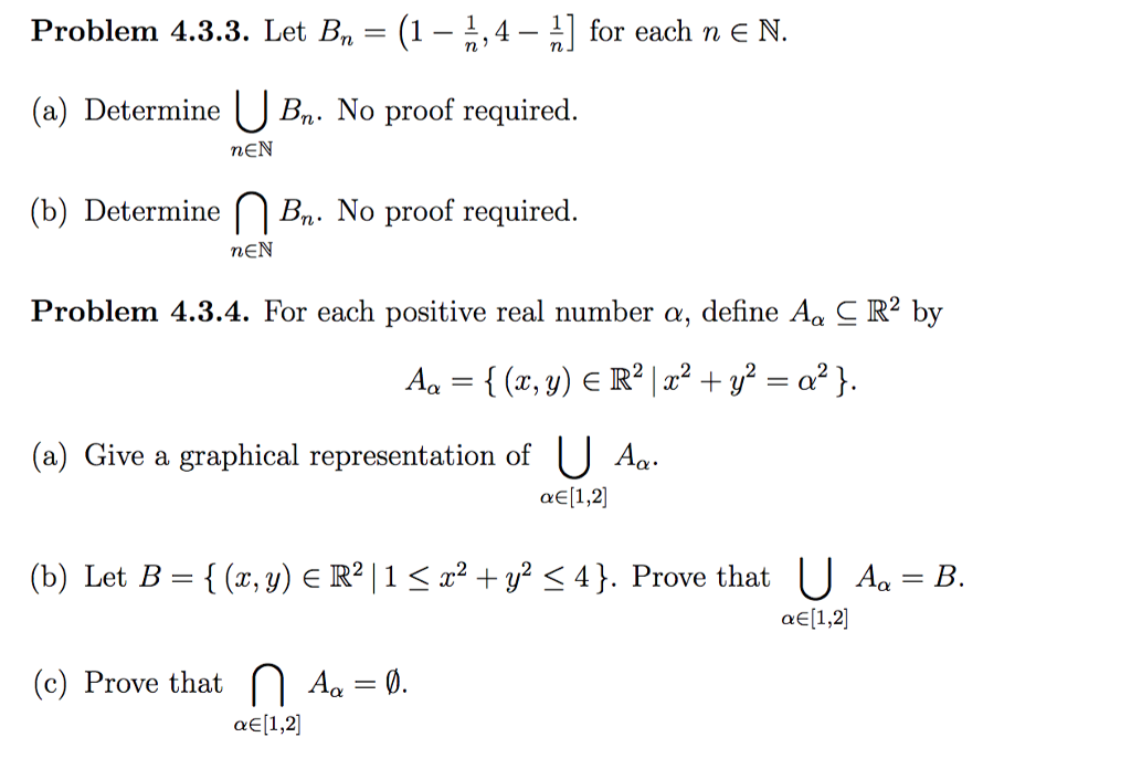 Solved Problem 4.3.1. Let An {x E RI-n