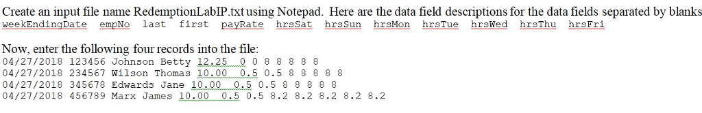 Solved File IO and Employee Timecard: Design two classes | Chegg.com