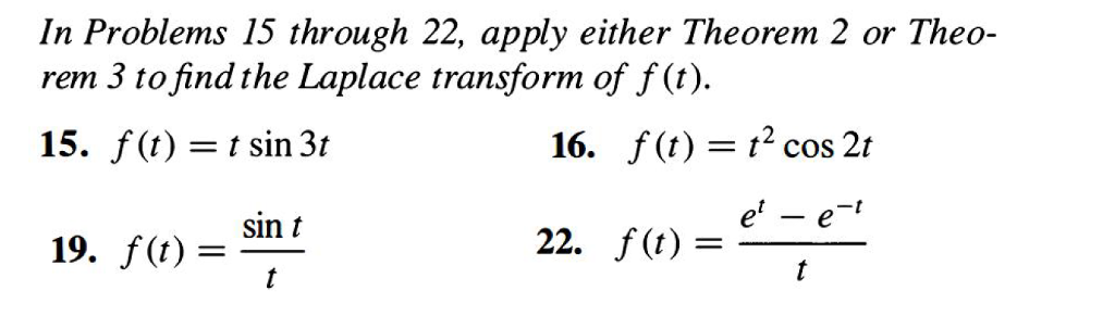 Solved In Problems 15 through 22, apply either Theorem 2 or | Chegg.com