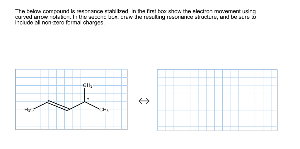 Solved The below compound is resonance stabilized. In the | Chegg.com