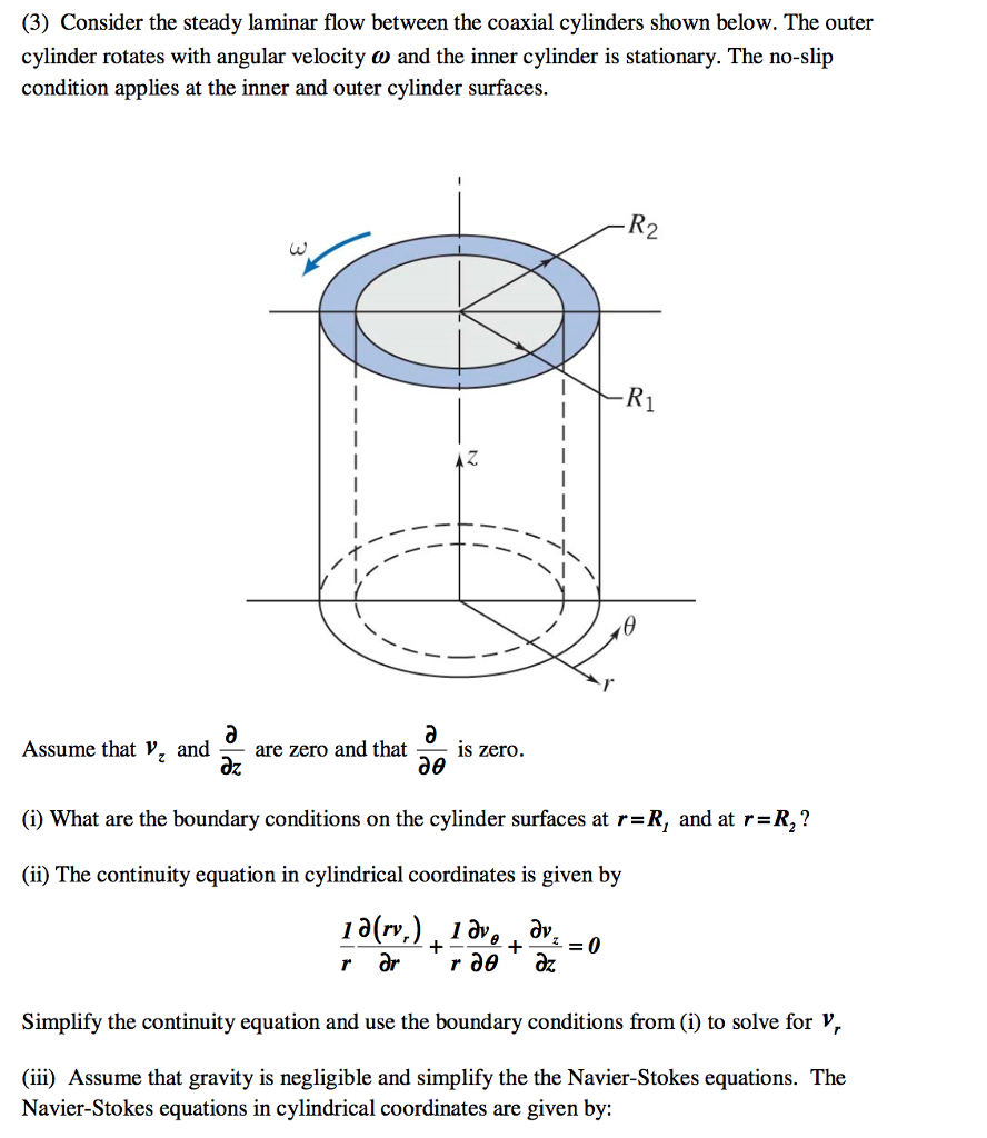 Solved (3) Consider the steady laminar flow between the | Chegg.com