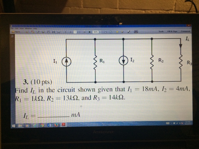 Solved Find iL in the circuit shown given that i1=18mA, | Chegg.com