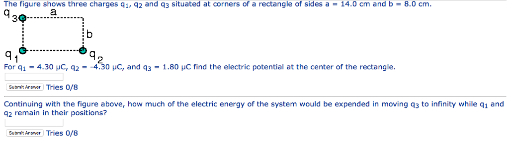 Solved The Figure Shows Three Charges Q1 Q2 And Q3 Situated