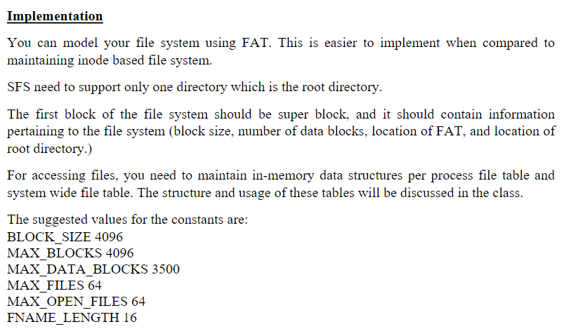 A Very Simple File Svstem File system is an integral | Chegg.com